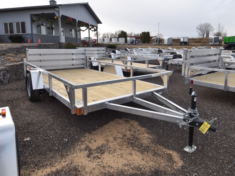 Rough Rider 82"x12' Aluminum Utility Trailer w/HD Package & Bi-Fold ...